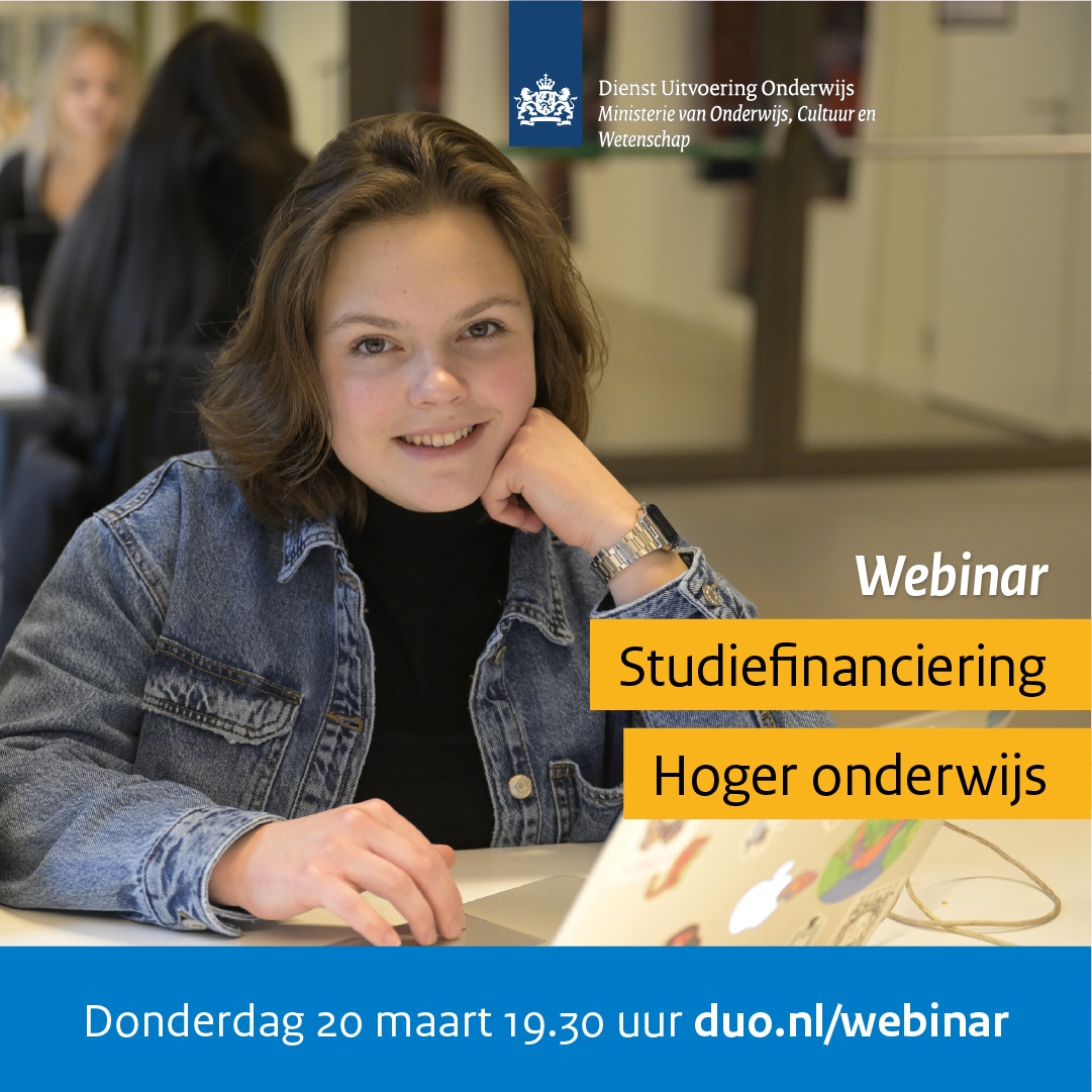Webinar ‘Studiefinanciering hoger onderwijs’ - Corlaer College